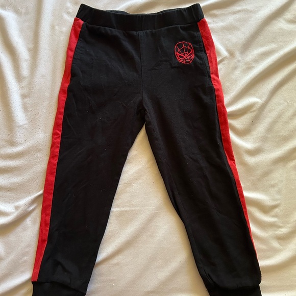 Marvel | Bottoms | Marvel Black And Red Sweatpants With Spider Man Logo ...
